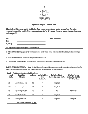 Fillable Online amr edwardsaquifer Agricultural Irrigation Assessment ...