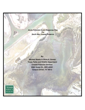 Fillable Online glo texas Acute Pollution Event Response Plan - The ...