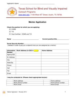 Fillable Online tsbvi Texas School for Blind and Visually Impaired - tsbvi Fax Email Print ...