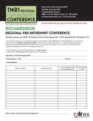 Fillable Online tmrs TMRS P Fax Email Print - pdfFiller