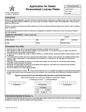 Fillable Online txdmv Application for Dealer Fax Email Print - pdfFiller