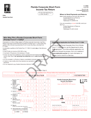 Fillable Online Who May File a Florida Corporate Short Form Florida ...