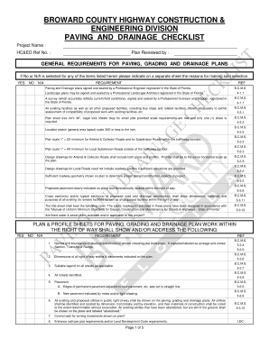 Fillable Online broward BROWARD COUNTY HIGHWAY CONSTRUCTION ENGINEERING ...