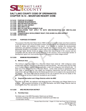 Fillable Online slco SALT LAKE COUNTY CODE OF ORDINANCES CHAPTER 1913 - slco Fax Email Print ...