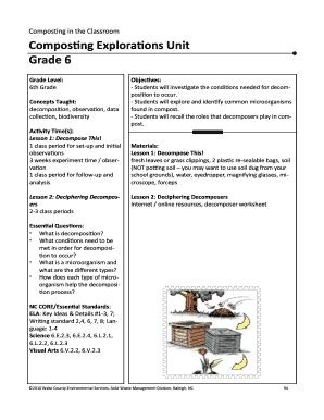 Fillable Online Composting in the Classroom Fax Email Print - pdfFiller