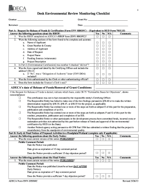 Fillable Online adeca alabama Desk Environmental Review Monitoring ...