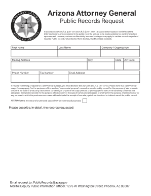 Fillable Online azag Arizona Attorney General Fax Email Print - pdfFiller