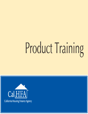 Fillable Online calhfa ca California Housing Finance Agency 500 Capitol ...