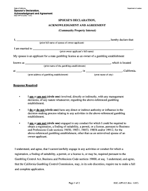 Fillable Online cgcc ca DGC-APP 013 Rev 09-04 Spouse Declaration ...