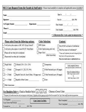 Fillable Online mcc commnet MCC Copy Request Form for Faculty Staff ...