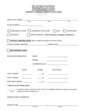 Fillable Online dsp delaware DELAWARE STATE POLICE PROFESSIONAL ...