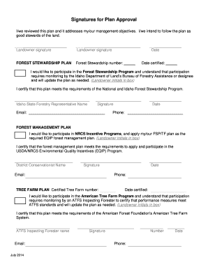 Fillable Online idl idaho Signatures for Plan Approval - Idaho ...