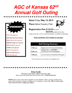 Fillable Online agcks AGC of Kansas 62 Annual Golf Outing - agcksorg ...