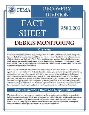 Fillable Online kyem ky DEBRIS MONITORING Fax Email Print - pdfFiller