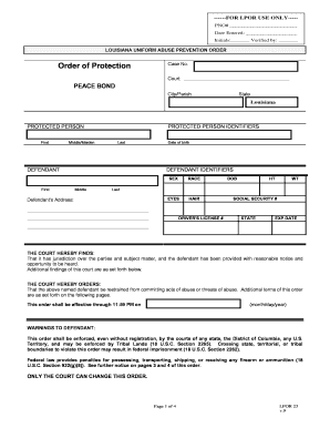 Fillable Online lasc PROTECTED PERSON IDENTIFIERS - lasc Fax Email ...