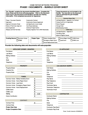 Fillable Online mainehousing HOME REPAIR NETWORK PROGRAM PHASE 1 DOCUMENTS - BUNDLE ...