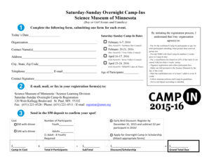 Fillable Online smm Registration form Sat to Sun16docx - smm Fax Email ...