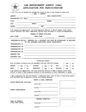 Fillable Online minnesotanationalguard LAW ENFORCEMENT AGENCY LEA ...