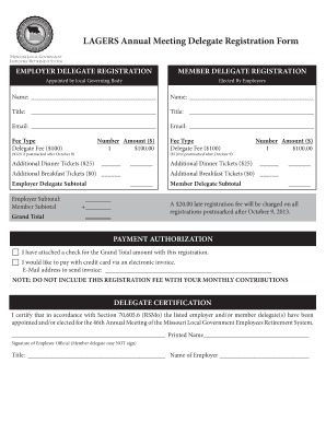 Fillable Online molagers EMPLOYER DELEGATE REGISTRATION Fax Email Print ...