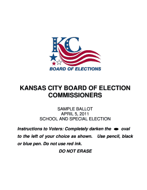 Fillable Online SCHOOL AND SPECIAL ELECTION Fax Email Print - pdfFiller