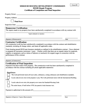 Fillable Online Contractor Certification Certification of Final ...