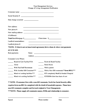 Fillable Online Change Notification Fax Email Print - pdfFiller