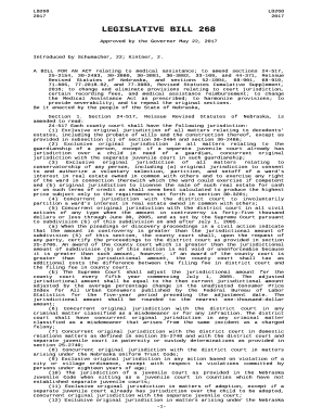 Fillable Online LEGISLATIVE BILL 268 Fax Email Print - pdfFiller