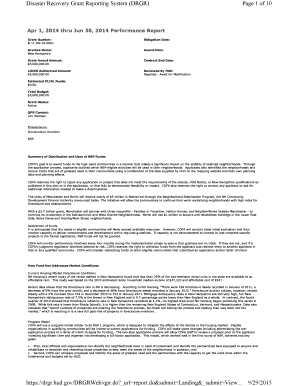 Fillable Online nhcdfa Disaster Recovery Grant Reporting System (DRGR ...