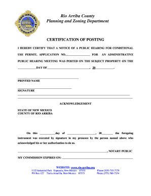 Fillable Online rio-arriba Rio Arriba County Planning and Zoning ...