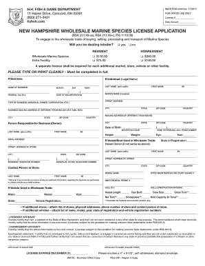 Fillable Online To engage in the wholesale trade of buying, selling, processing and transport of ...