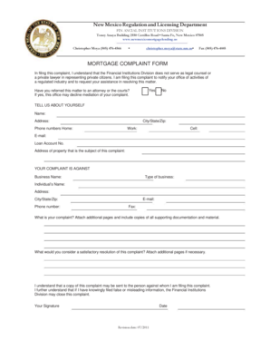 Fillable Online rld state nm FIN ANCIAL INST ITUT IONS DIVISION - rld ...