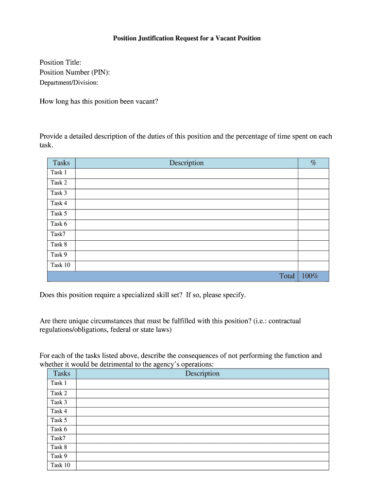 Fillable Online wheat state ok Position Justification Request for a ...