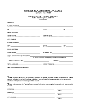 Fillable Online co clear-creek co REZONING PROCESS GUIDE - Clear Creek ...