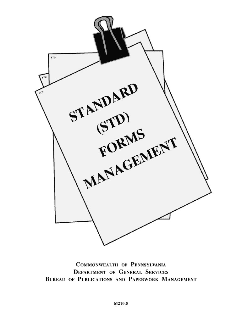 Fillable Online STD STANDARD STD FORMS MANAGEMENT Fax Email Print ...