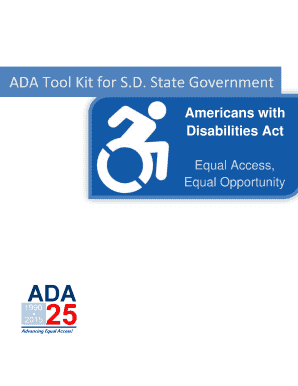 Fillable Online dhs sd ADA Tool Kit for SD State Government - dhs sd ...