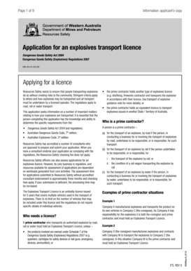 Fillable Online dmp wa gov Application for an explosives transport ...