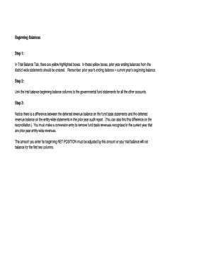 Fillable Online Beginning Balances Fax Email Print - pdfFiller