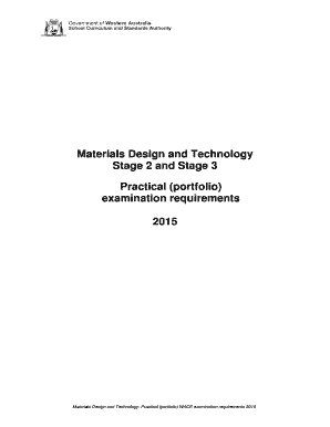 Fillable Online Materials Design and Technology Stage 2 and Stage 3 Fax ...