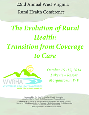 Fillable Online wvoems The Evolution of Rural Health Transition from ...