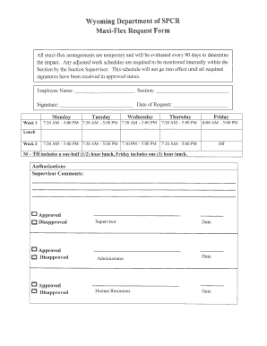Fillable Online wyospcr state wy Wyoming Department of SPCR Maxi-Flex ...
