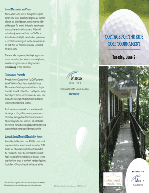 Fillable Online choa About Marcus Autism Center Fax Email Print - pdfFiller