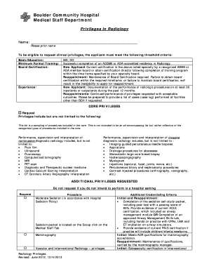 Fillable Online Privileges in Radiology Fax Email Print - pdfFiller