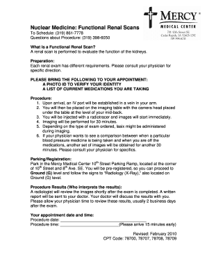 Fillable Online NM Renal Scans Fax Email Print - pdfFiller