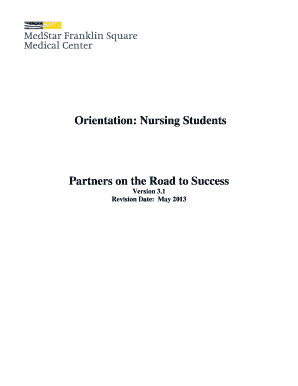 Fillable Online Orientation: Nursing Students Fax Email Print - pdfFiller