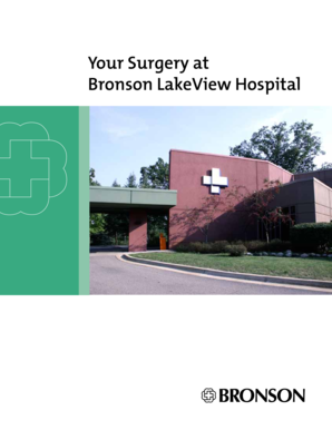 Fillable Online Your Surgery at Bronson LakeView Hospital Fax Email ...