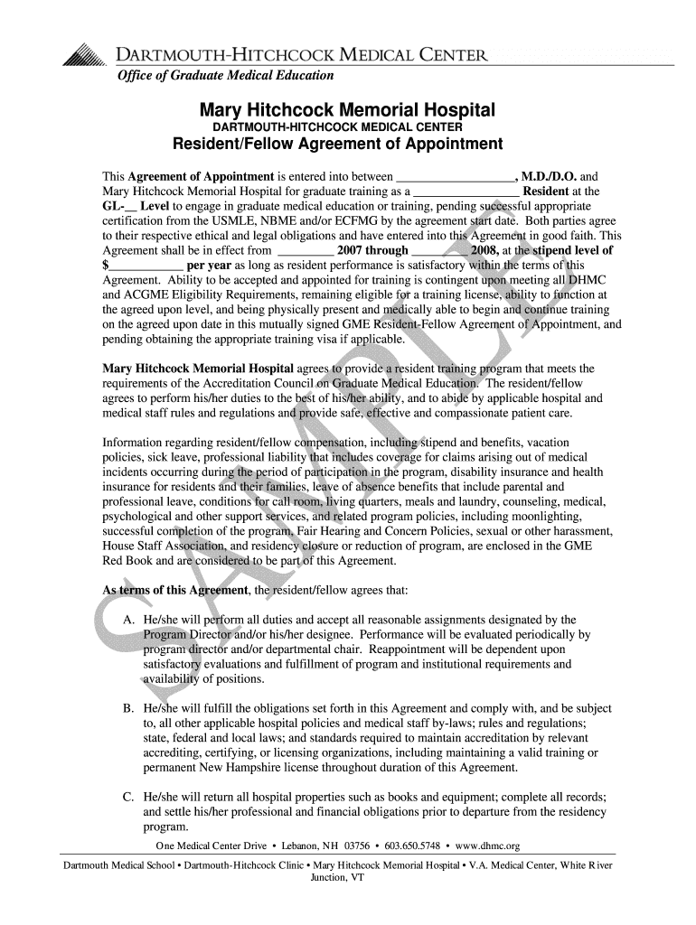 Fillable Online Sample Resident Agreement.doc Fax Email Print - pdfFiller