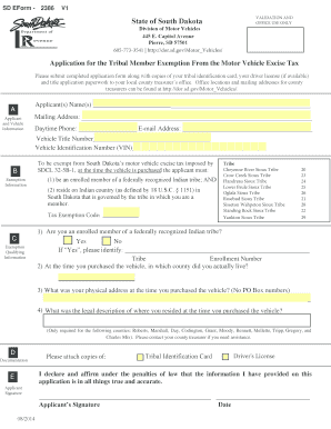 Fillable Online state sd SD EForm 2386 - state sd Fax Email Print ...