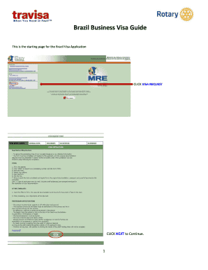 Fillable Online Brazil Business Visa Guide Fax Email Print - pdfFiller