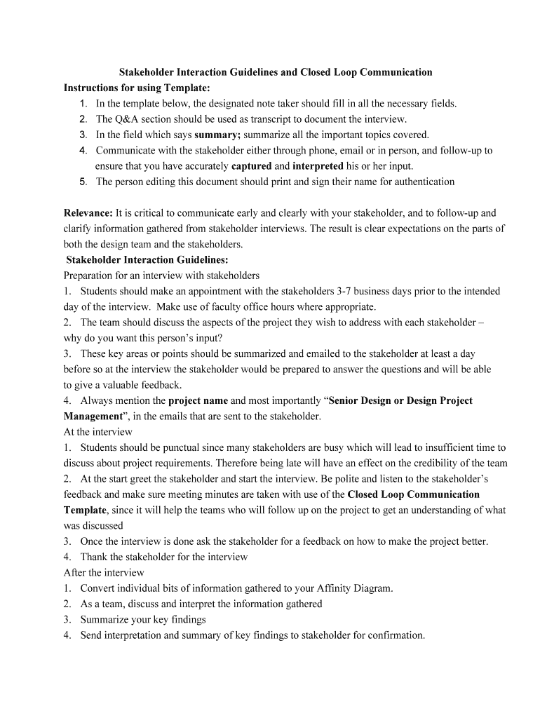 Fillable Online edge rit Stakeholder Interview Template - edgeritedu ...