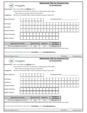 Netherlands Visa Form - Fill Online, Printable, Fillable, Blank | pdfFiller